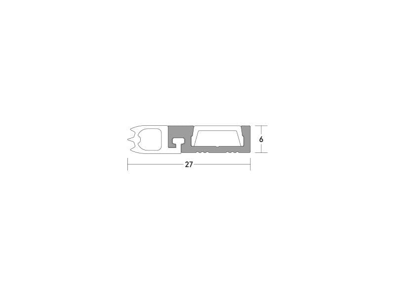 Lorient LAS7001 Slimline Aluminium Perimeter Seal - 1m - Fire ...