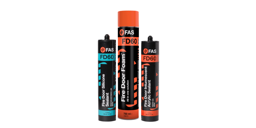 New Fire Door Sealant Range Packaging - Fire & Acoustics Seals