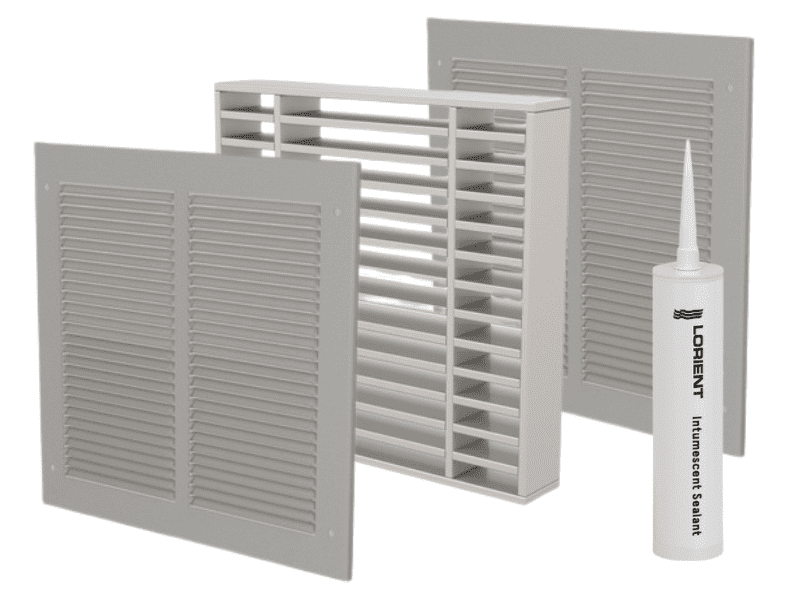 Lorient LVV40 Air Transfer Grille Kit 300H x 300W Silver - Fire ...